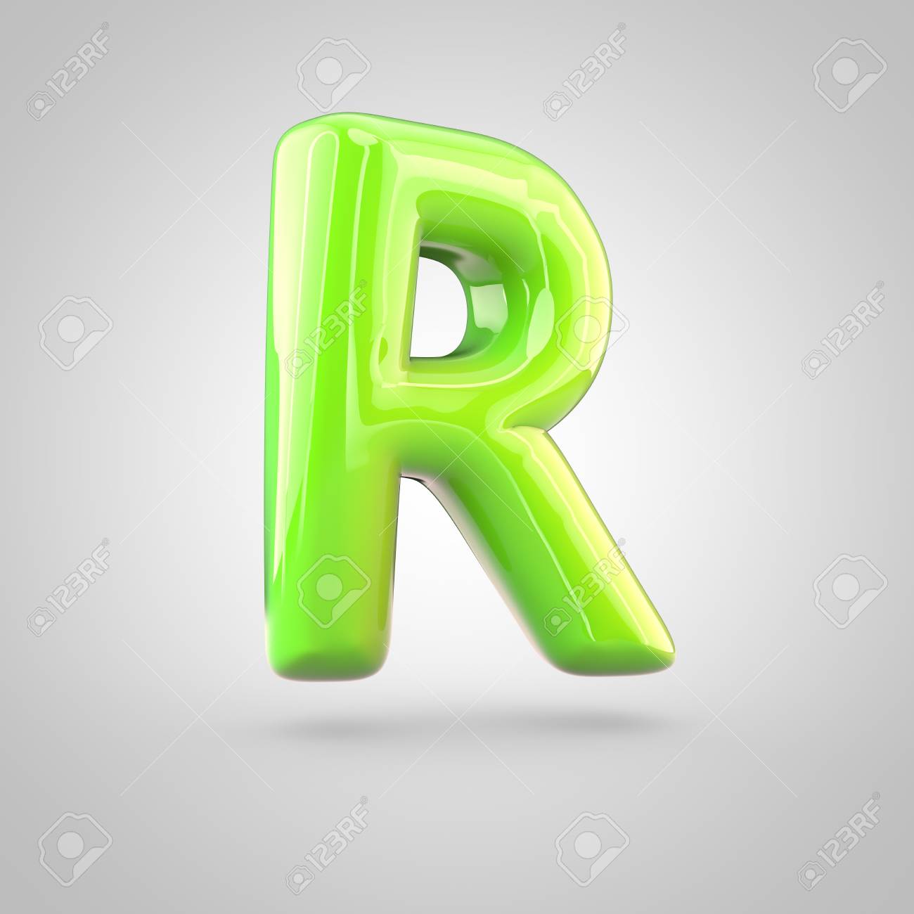 3D Bubble Letter R - Formal Letters