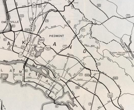 California State Route 13 and the Warren Freeway