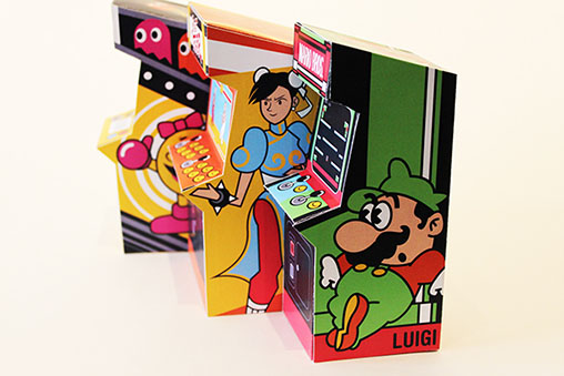 Classic Arcade Games Papercraft | Paperized Crafts