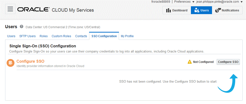 Oracle Cloud Solutions News: Single Sign-On (SSO) Configuration