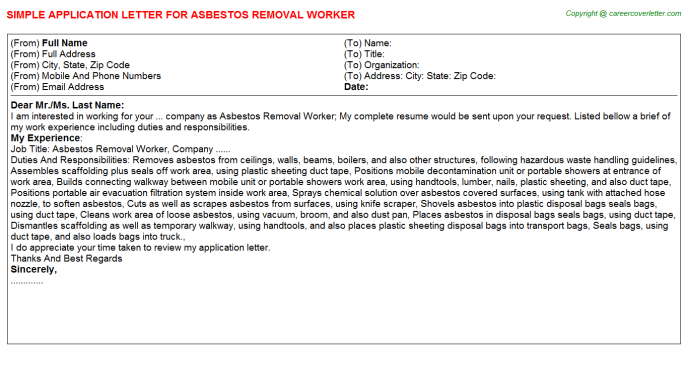 Fedex Dock Worker Cover Letter ~ Resume Letter