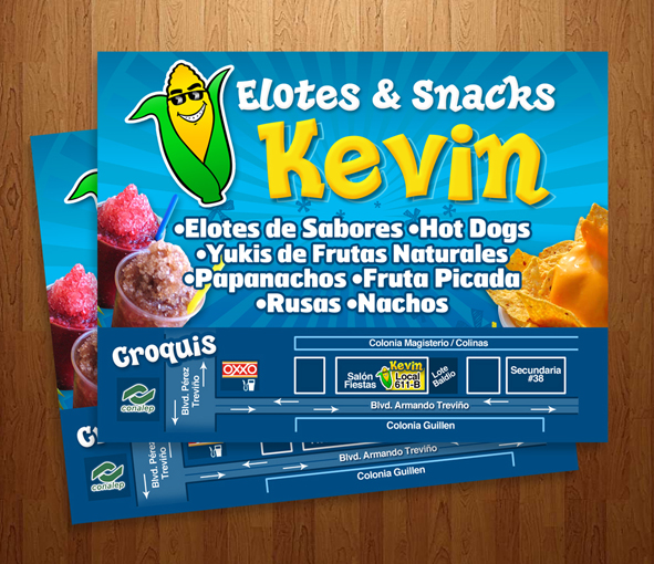 Flyers Elotes Kevin | Portafolio Publika Diseño Gráfico