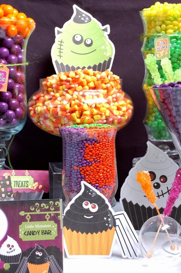 A Halloween Little Monsters Candy Buffet - Party Ideas | Party ...
