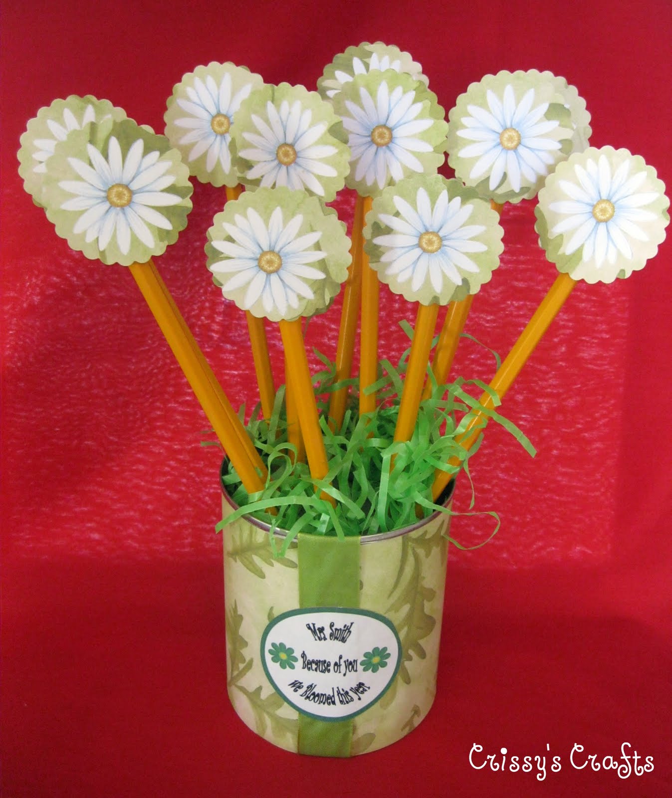 Crissy's Crafts: Pencil Flower Bouquet