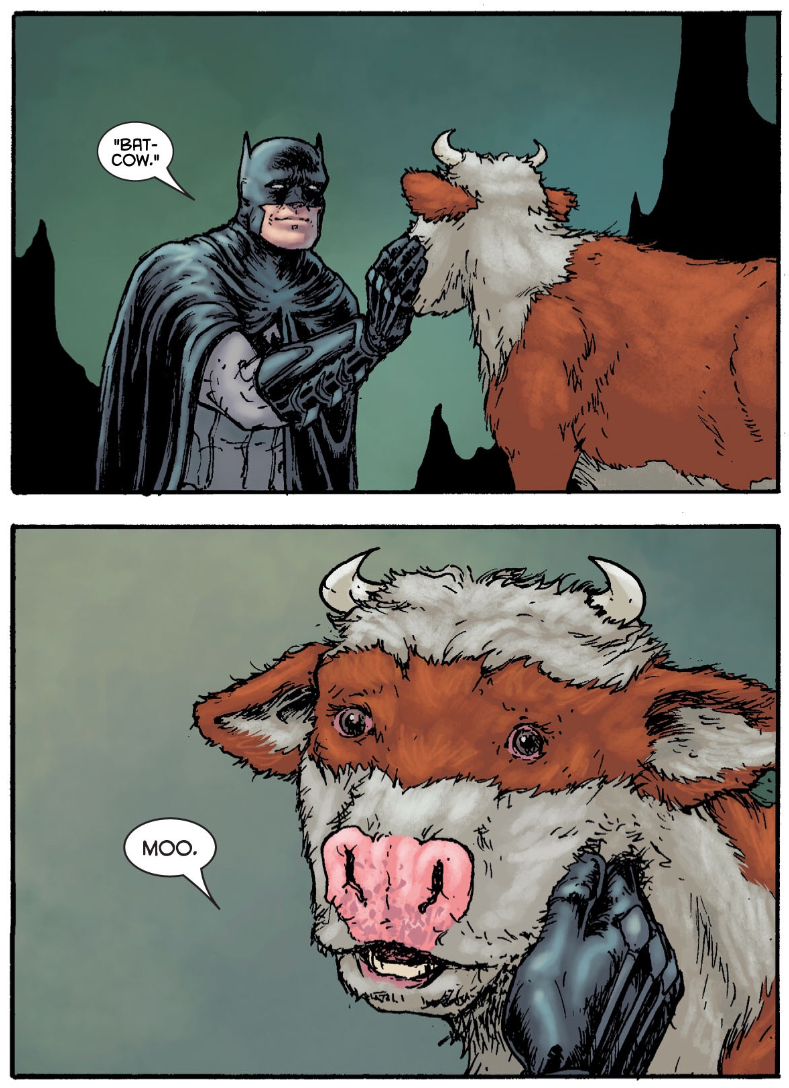 Wargaming with Barks: Batcave menagerie- Bats, Bat-Cow and a T. rex