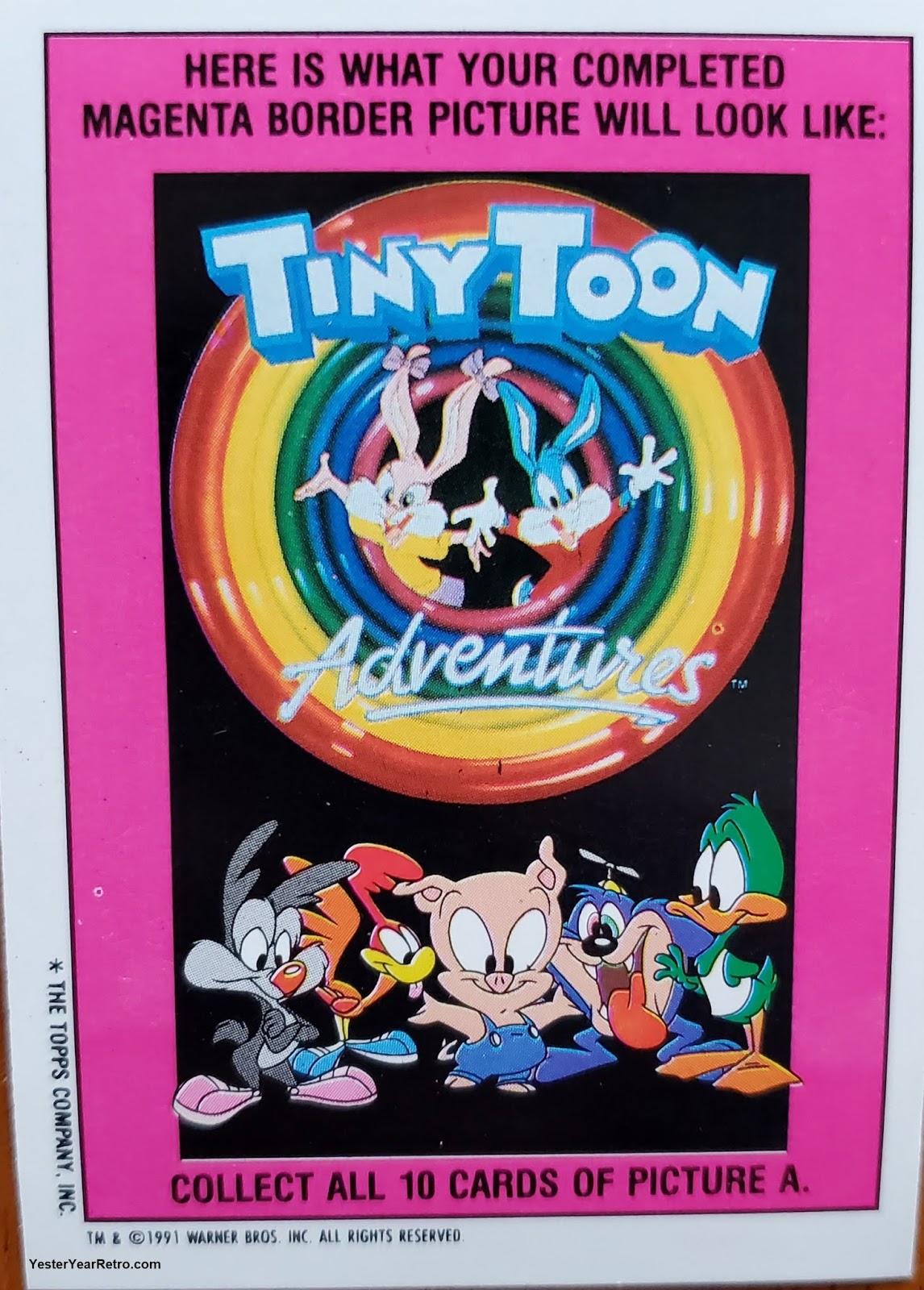 Retro Scans: Tiny Toons 1991 Wax Pack and 1994 Foil Pack
