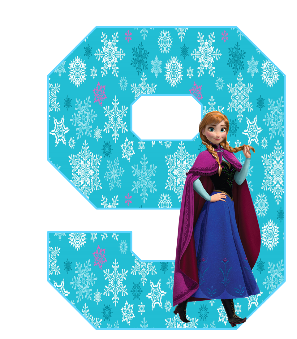 Kits imprimibles gratis : Números para imprimir Frozen