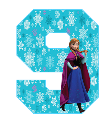 Kits imprimibles gratis : Números para imprimir Frozen
