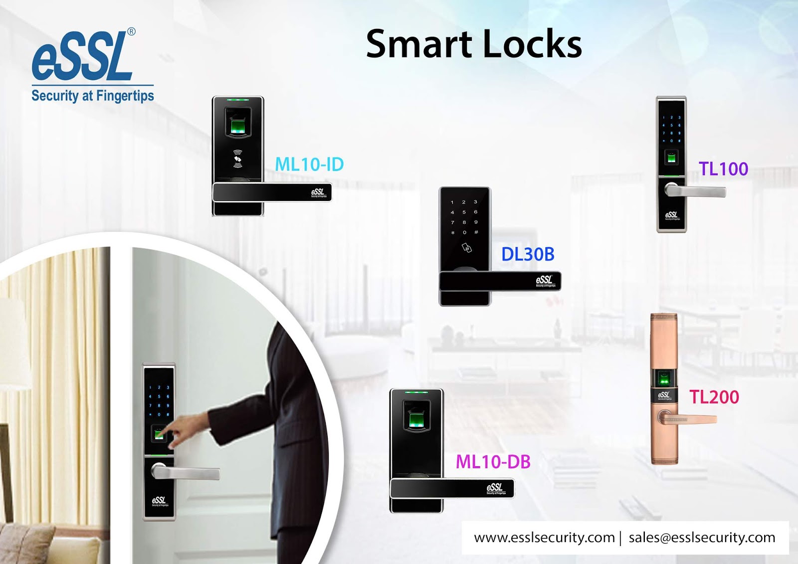 Smart Locks for higher security levels of sensitive doors | eSSL ...