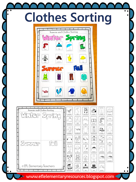 EFL Elementary Teachers: Seasons and Clothes