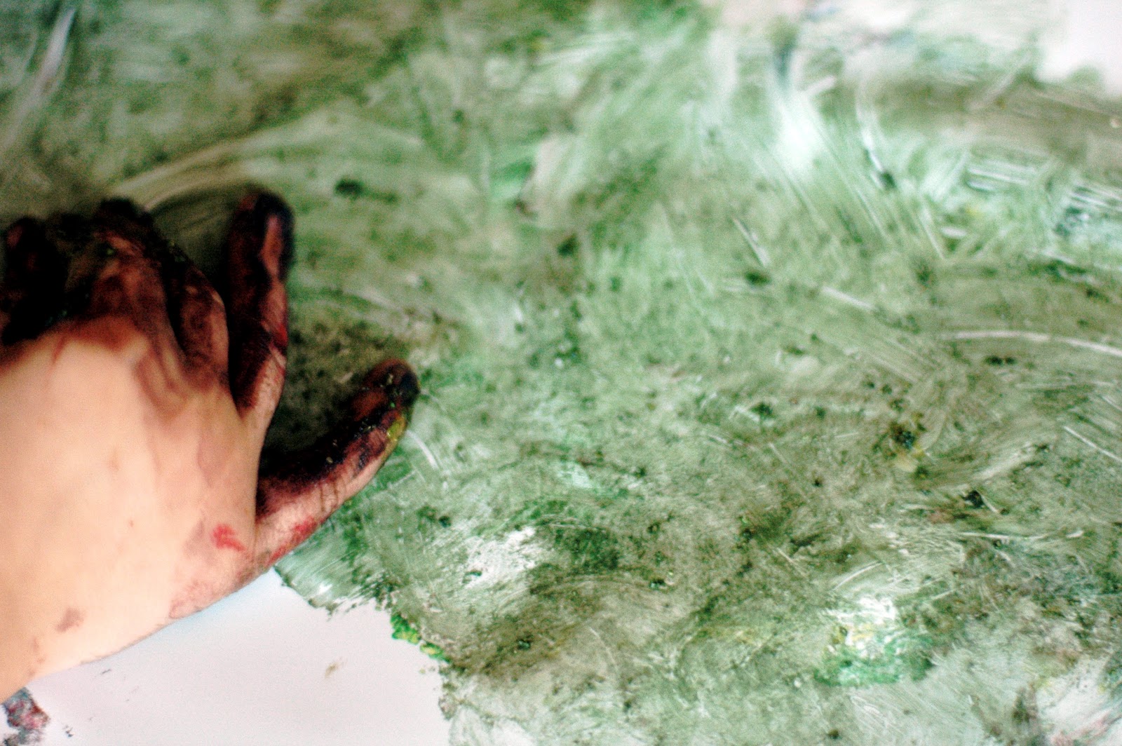 create (with kids): textured finger-paint - FreshlyPlanted