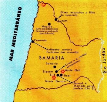 Samaria - Mapas Bíblicos