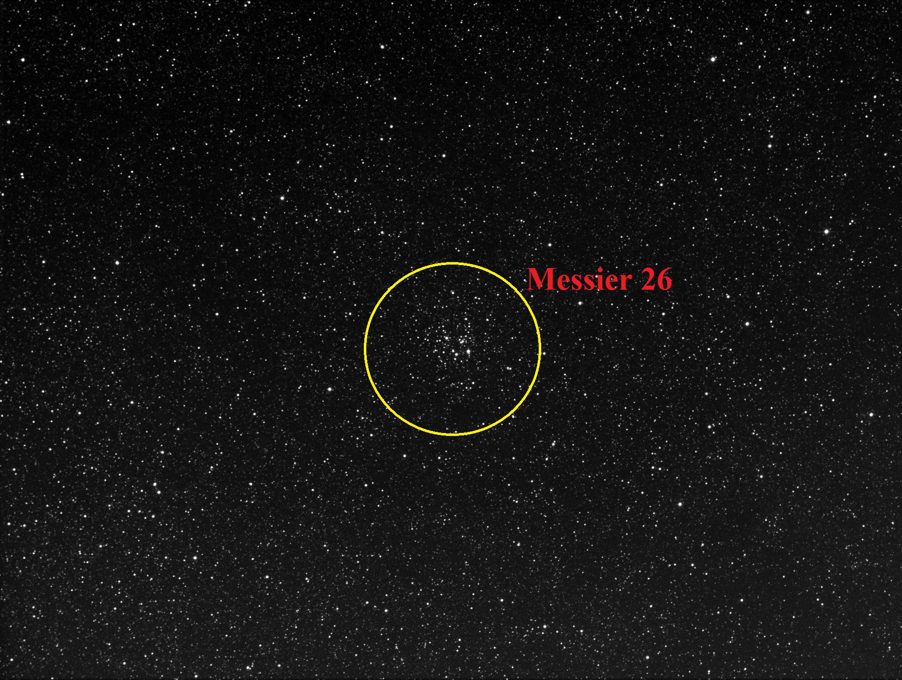Astronomia i Astrofotografia Amatorska: Messier 26 - na otarcie łez