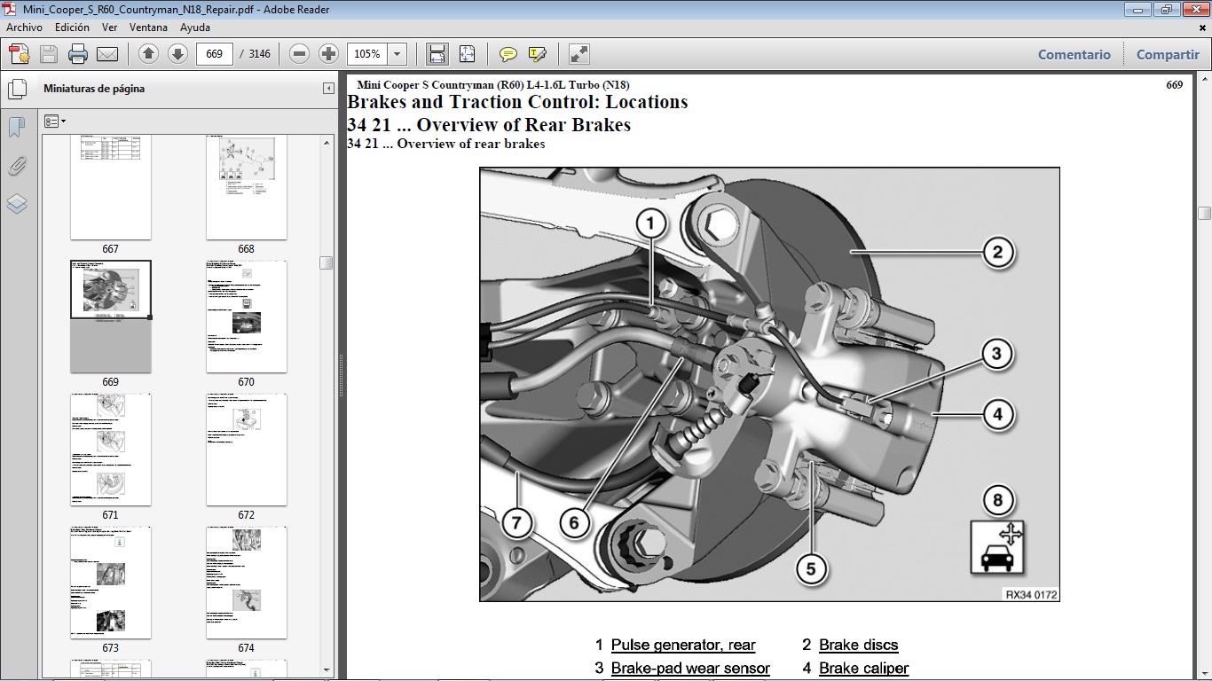 Manuales de Taller de MINI COOPER: MINI COOPER S COUNTRYMAN R60 motor ...