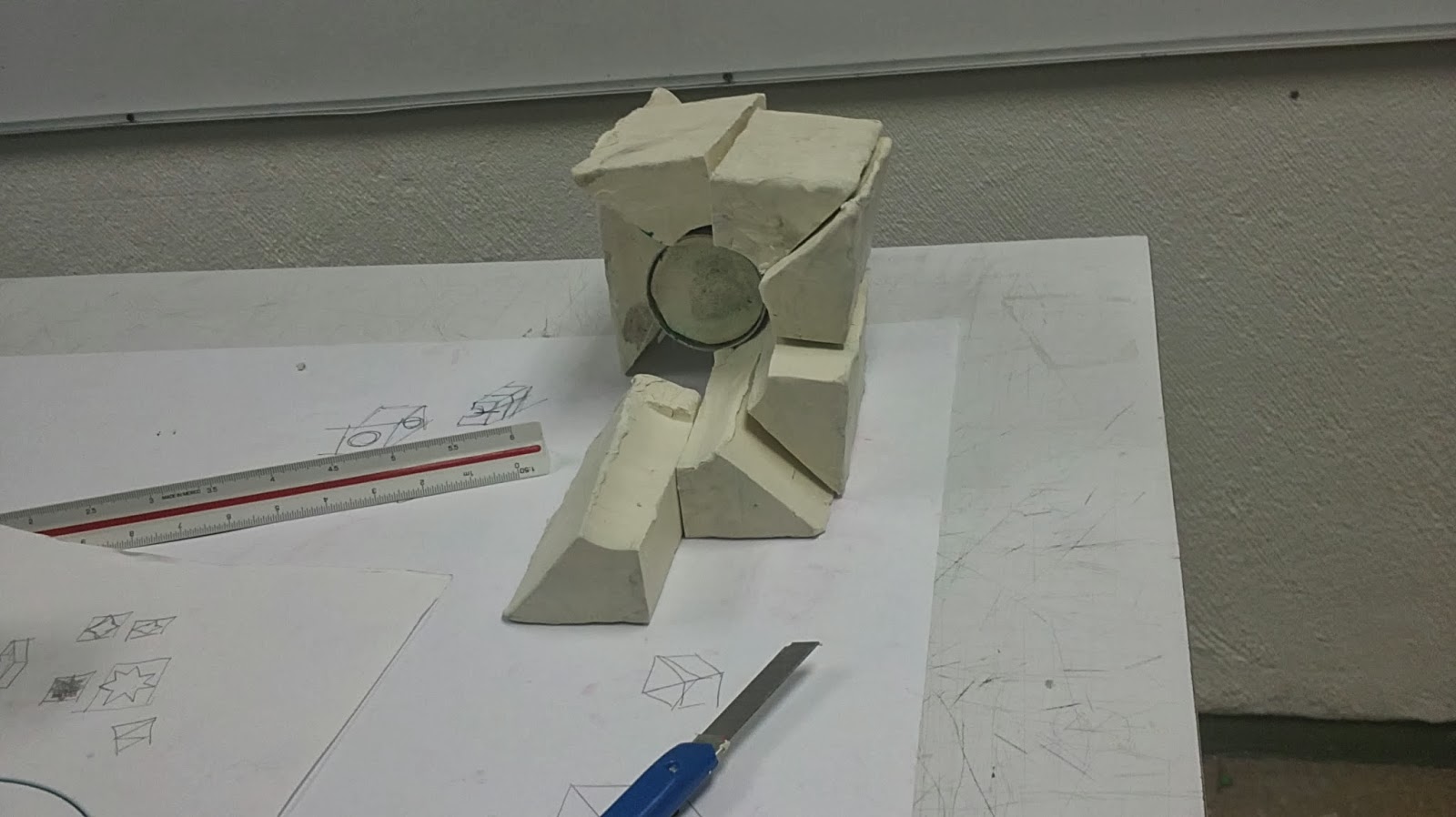 PROYECTOS ARQUITECTONICOS I: TRANSFORMACION DEL CUBO DE FORMA PLASTICA