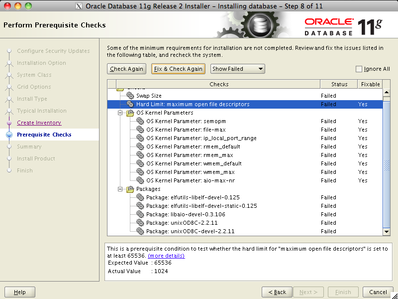 Johan Louwers Tech Blog Oracle Database Failed Prerequisite