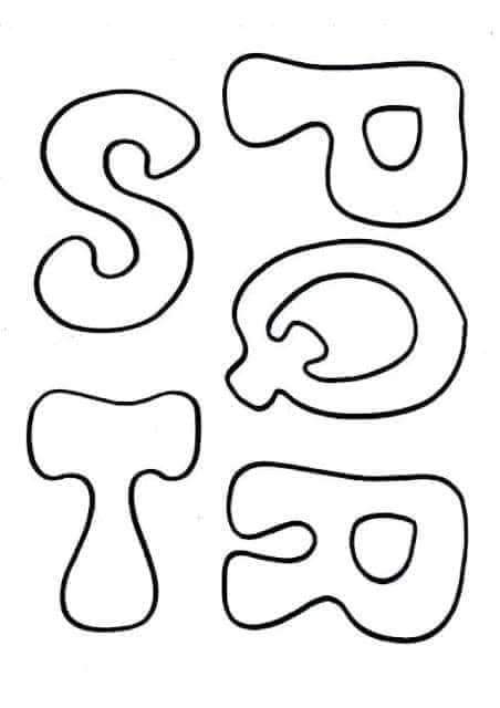 Moldes de letras Moldes de letras... ~ Atividades Escolares