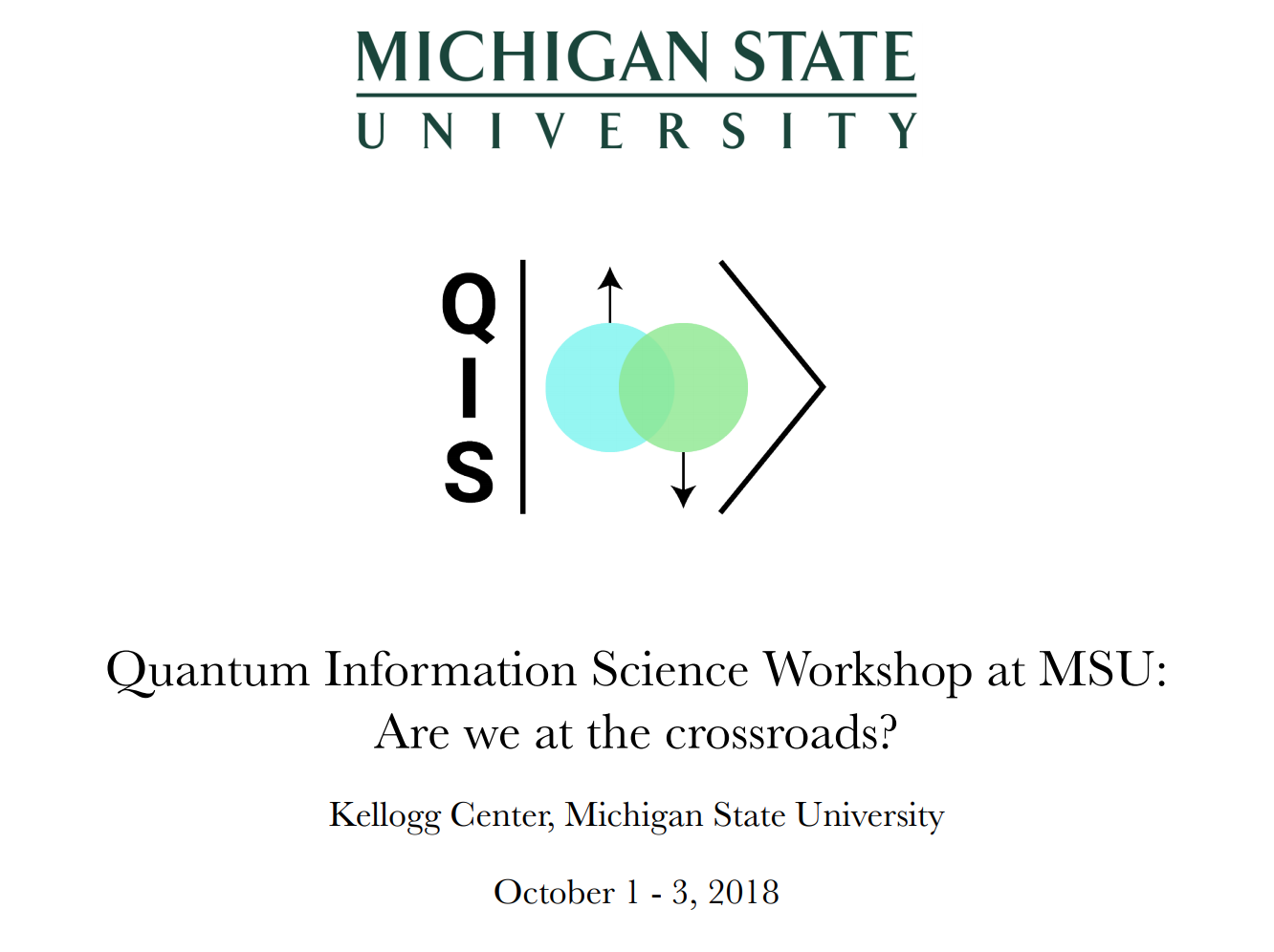 Information Processing: Quantum Information Science Workshop at MSU