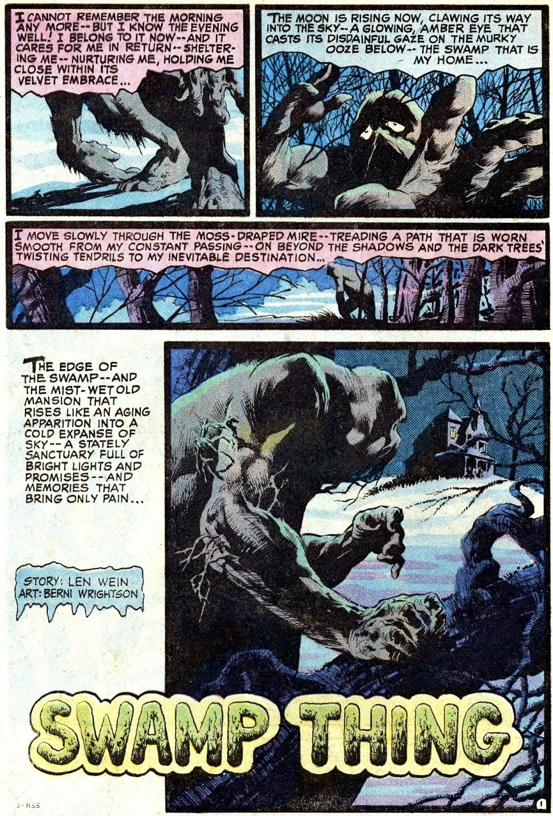 CRIVENS! COMICS & STUFF!: THE AWESOME ORIGIN OF THE 'FIRST' SWAMP THING...