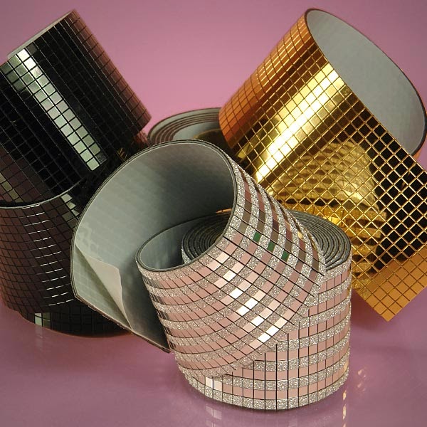 Lastly Disco Ball Ribbon wrapped around a ball of any kind of Ball