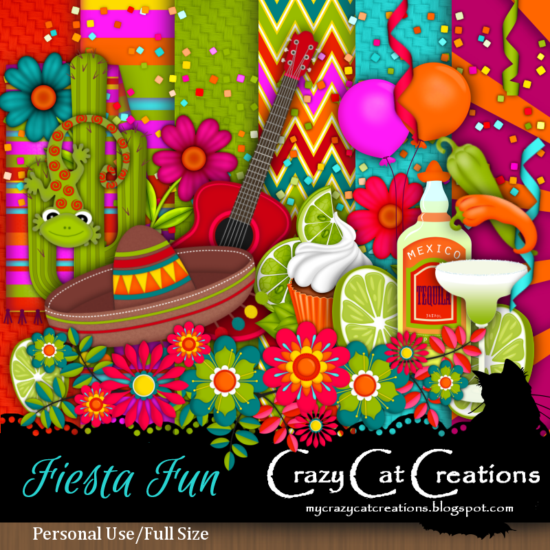 Crazy Cat Creations: Fiesta Fun Freebie Kit!