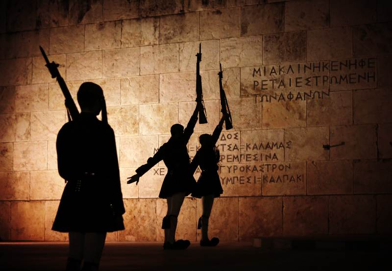 Evzones uniform, the costume of an elite Greek soldier