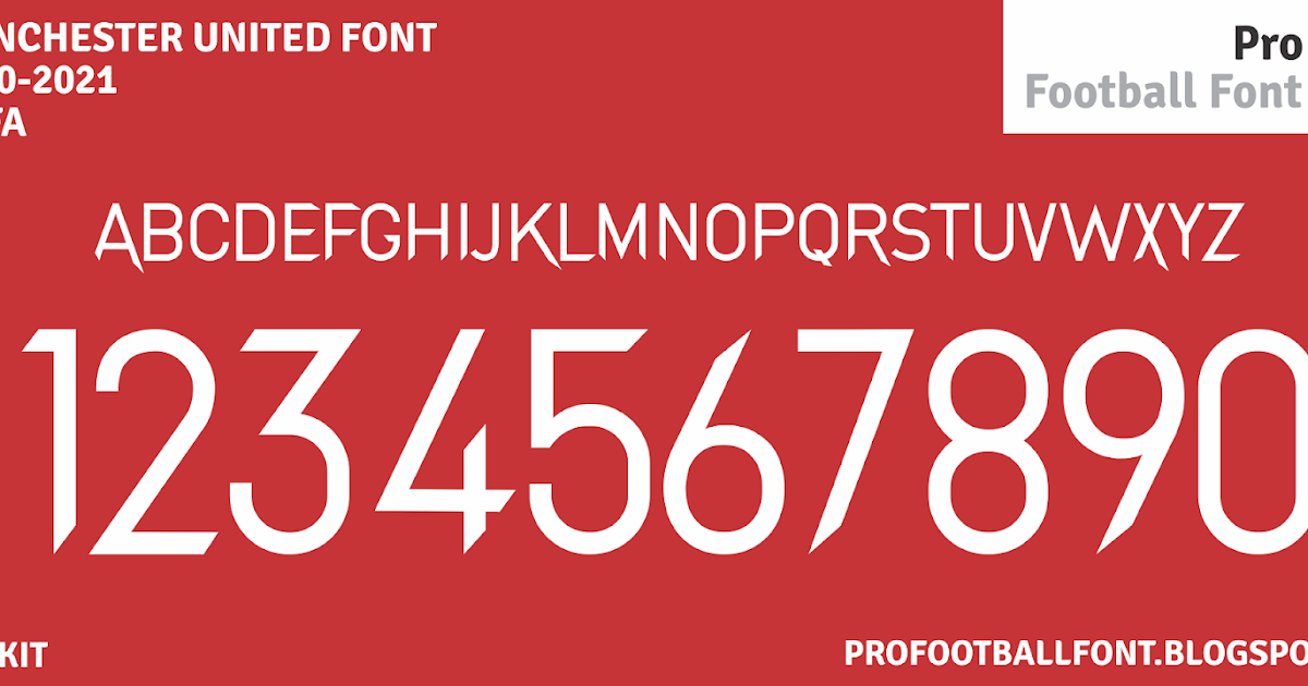Manchester United 2020-2021 Font