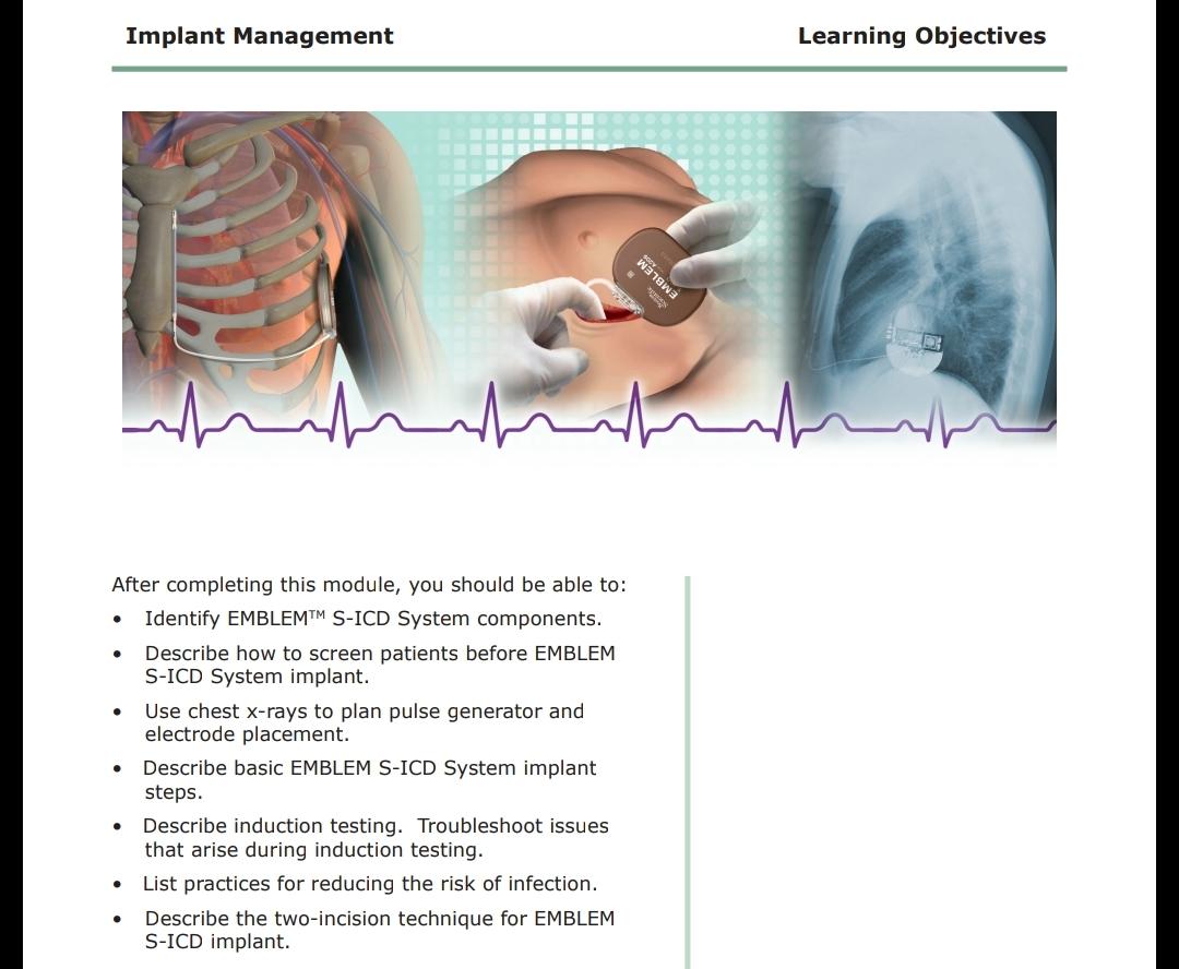 CVT Mohd Farid: Implant Management Of Subcutaneous ICD Boston Emblem SICD
