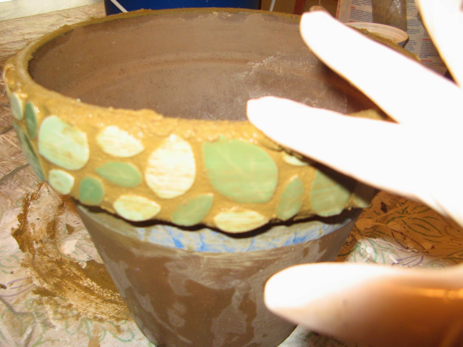 Susan Snyder: CLAY POT MOSAIC