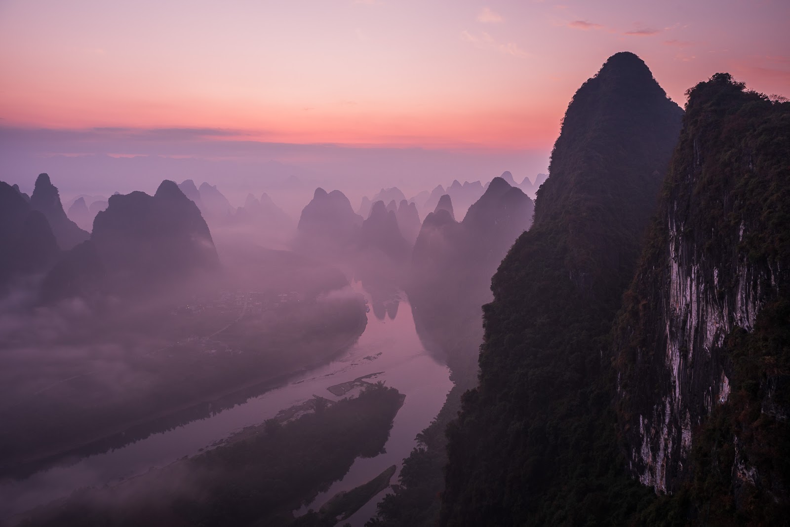 Xianggong Mountain and Cuiping Mountain, China: October 11, 2019
