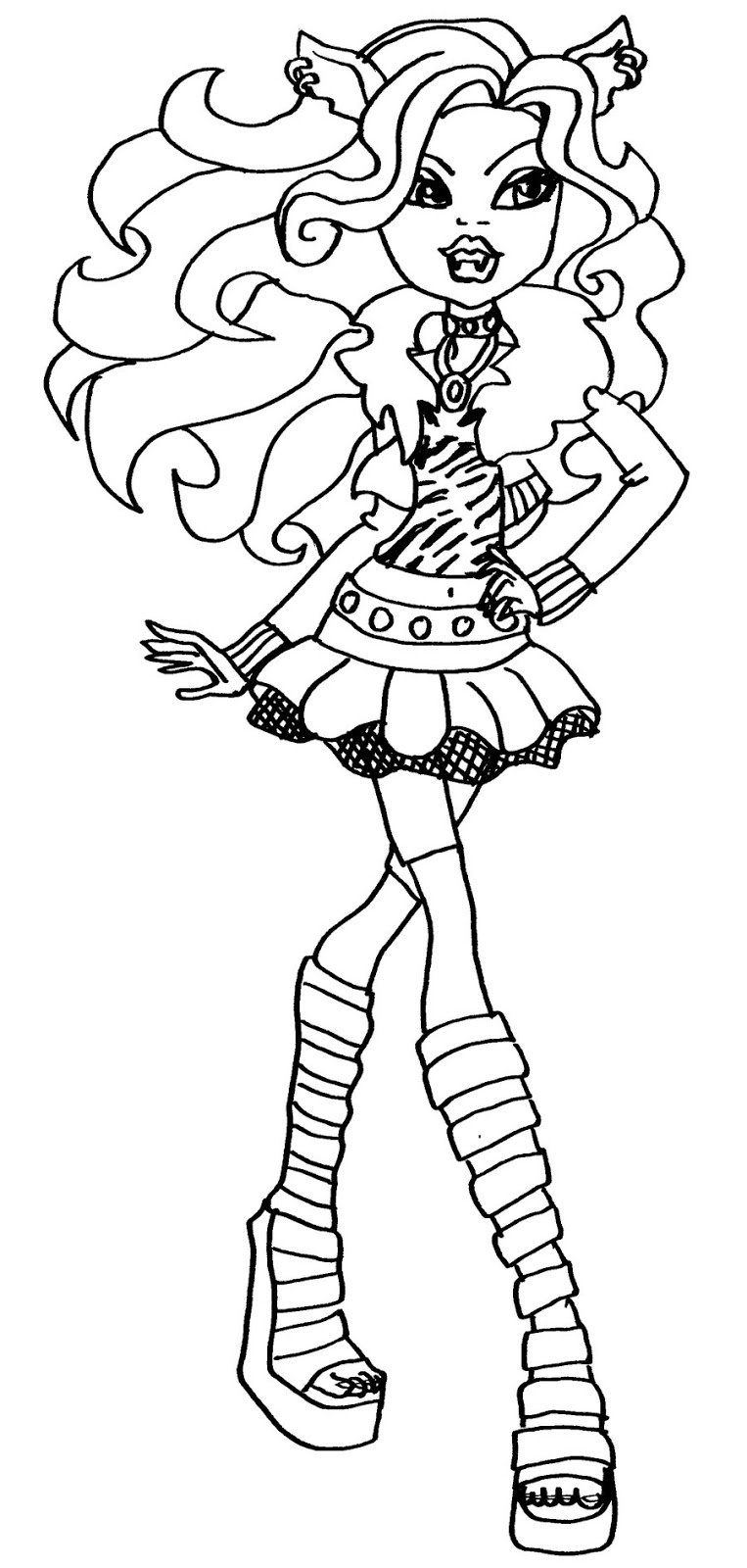Monster High Dibujos Para Colorear E Imprimir
