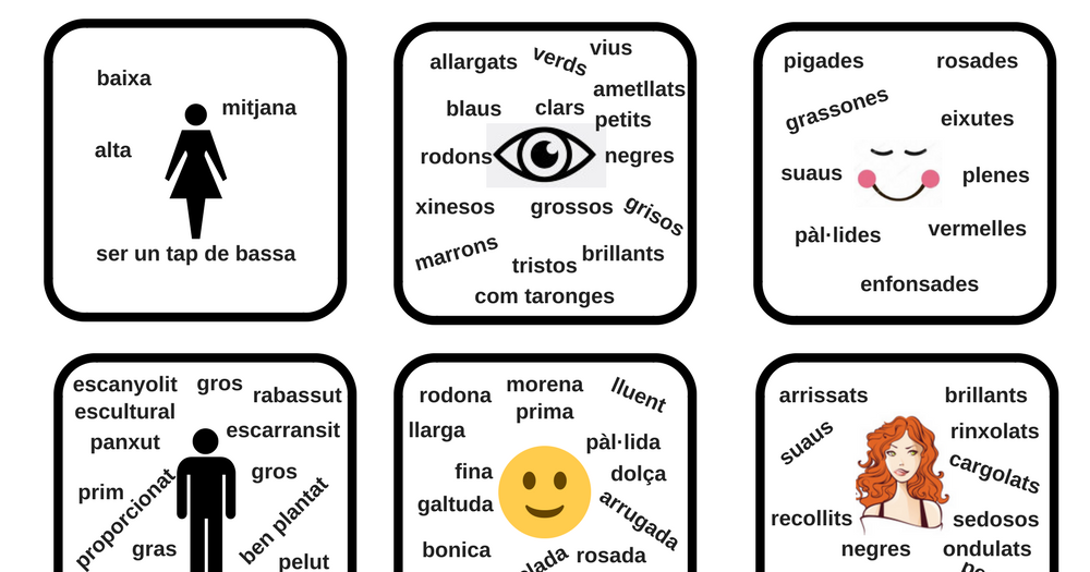 Classe de català: Adjectius per descriure (1)