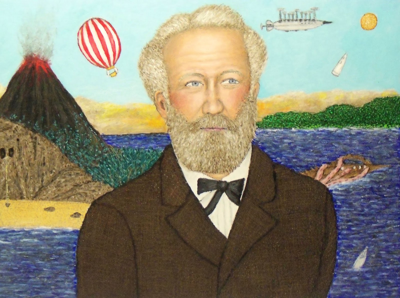 Stephen Warde Anderson Art: Portrait of Jules Verne
