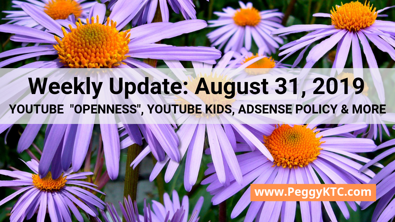 Weekly Update August 31 2019 YouTube AdSense Kids weekly-update-august-31-2019-youtube-adsense-kids