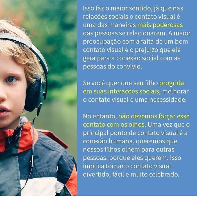 ♥Sugestão De Atividade Escolar♥: A importância do contato visual no autismo