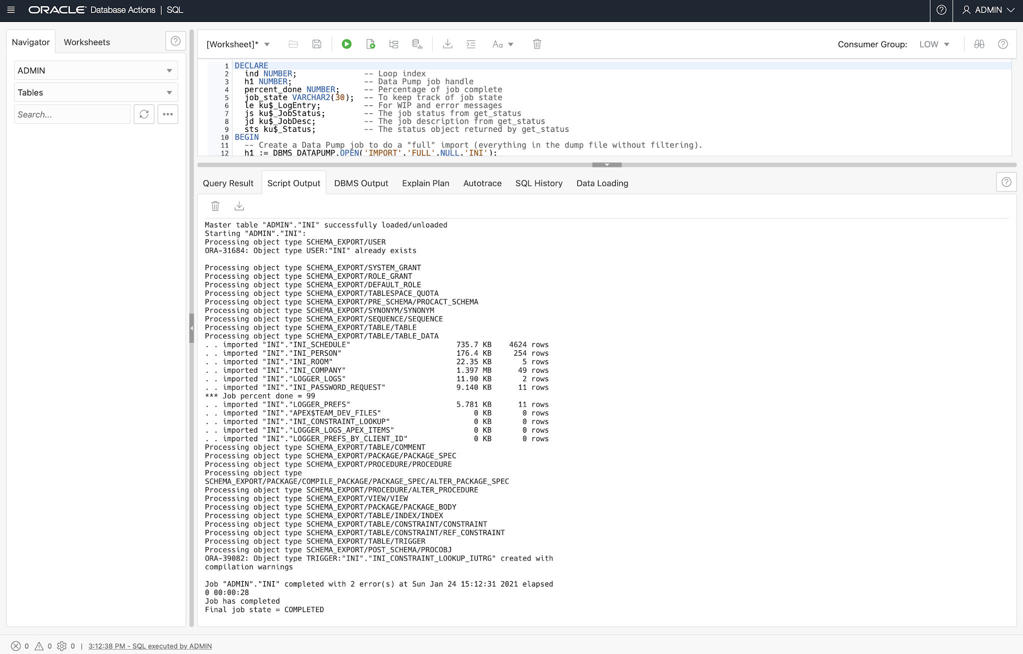Dimitri Gielis Blog Oracle Application Express Apex Import An Existing Database And Apex