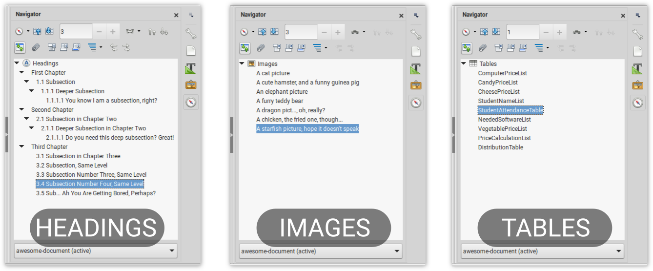 LibreOffice Writer: Views and Document Navigation
