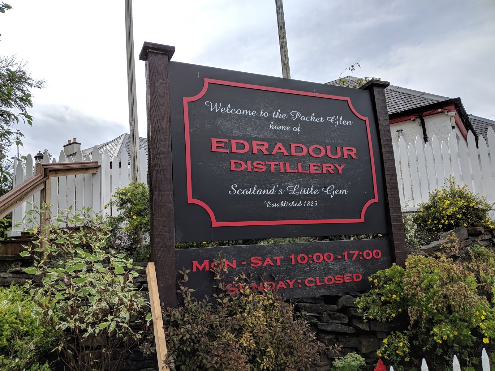 Edradour Distillery in the Scottish Highlands!