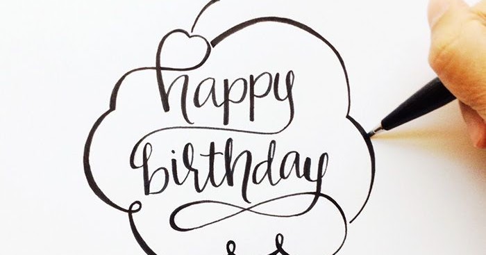 Happy Birthday Letter Drawing - Birthday Letter