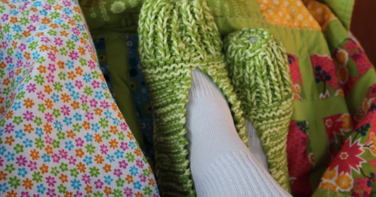 knit and pearl: grandma's slipper pattern