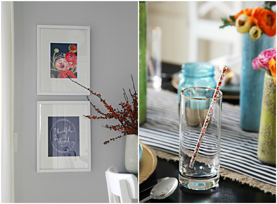 IHeart Organizing: Our Thanksgiving Table & a Printable!