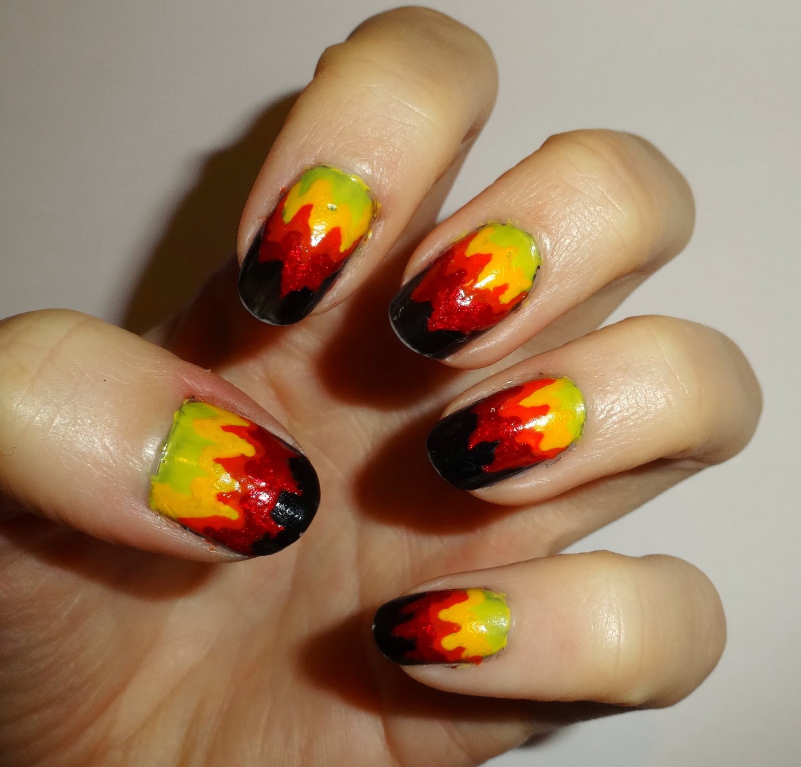 About a Nail: Bonfire nails