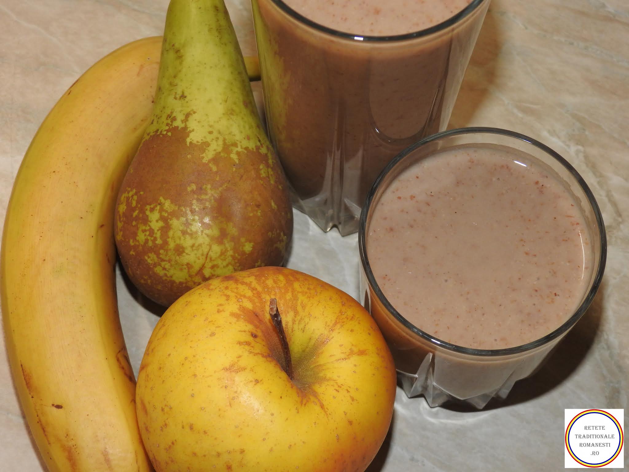 Smoothie cu fructe si cereale reteta | Retetetraditionaleromanesti.ro