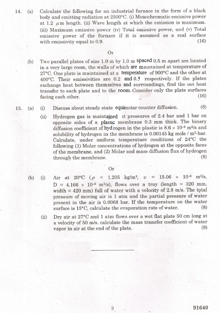 ME2251 ME6502 Heat And Mass Transfer Nov Dec 2014 Question Paper me2251-me6502-heat-and-mass-transfer-nov-dec-2014-question-paper