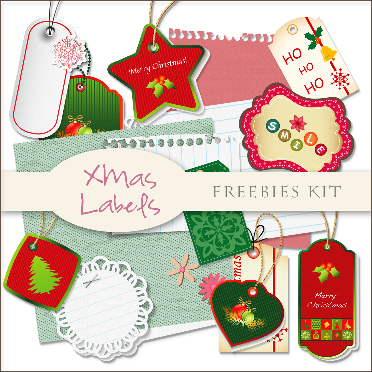 Scrap. DOT: Freebies Xmas Labels Kit