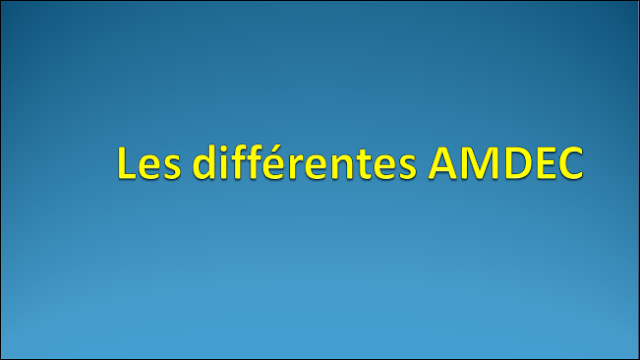 Les différentes AMDEC