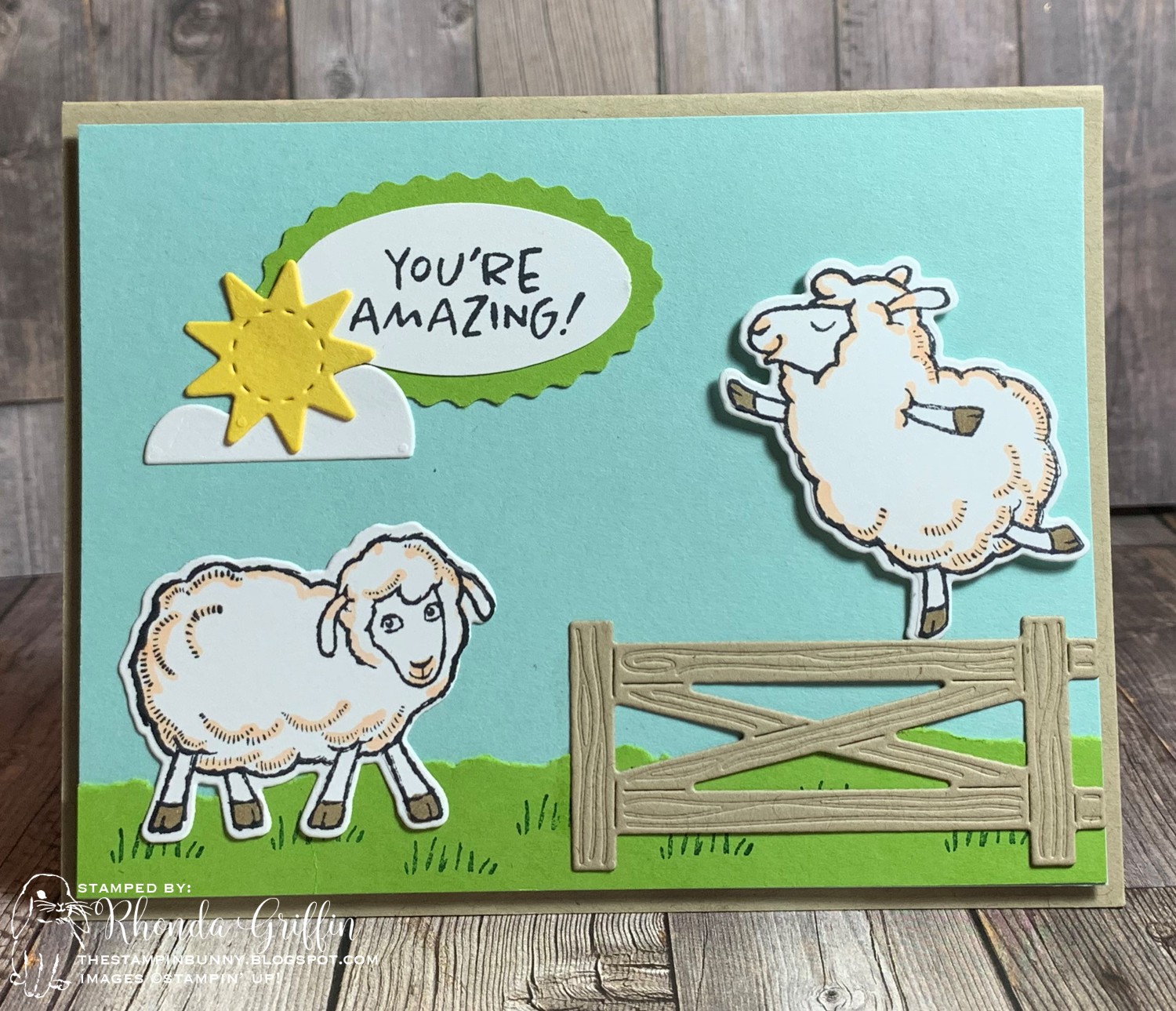 The Stampin' Bunny: Counting Sheep and Sheep Dies Stampin' Up! cards Video