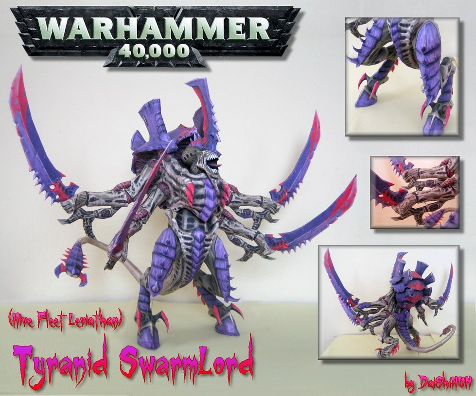 Warhammer 40K Tyranid SwarmLord Papercraft | Papercraft Paradise ...