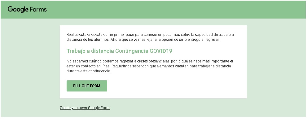 FAVOR DE CONTESTAR ENCUESTA