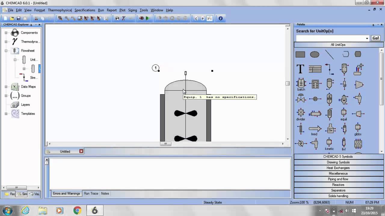 Sobre o software de simulação de processos químicos CHEMCAD, e tarefas ...